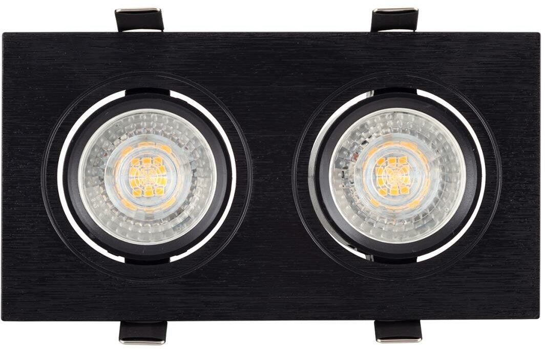 Светильник встраиваемый Denkirs DK3021, DK3022-BK, 20W, GU5.3