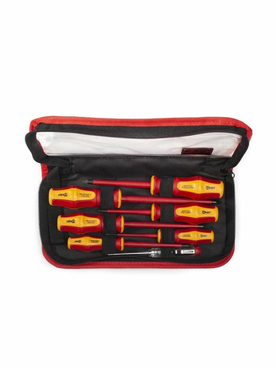 Набор диэлектрических отверток серии профи, КВТ НИО-07