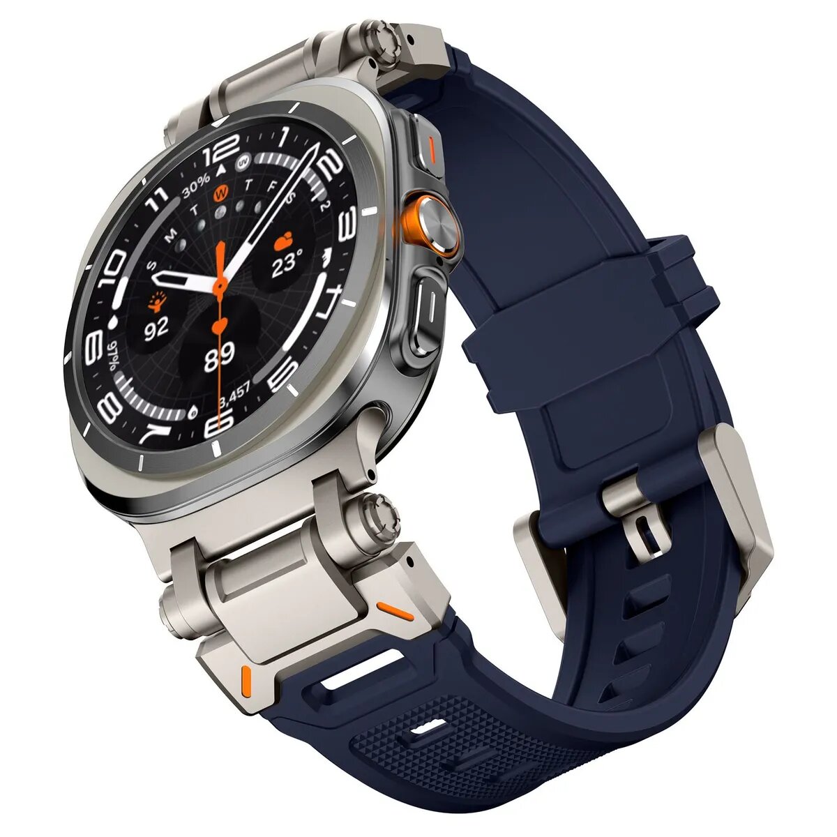 Металл +TPU силиконовый ремешок для Samsung Galaxy Watch7 Ultra 47 мм Band для Galaxy watch ultra браслет