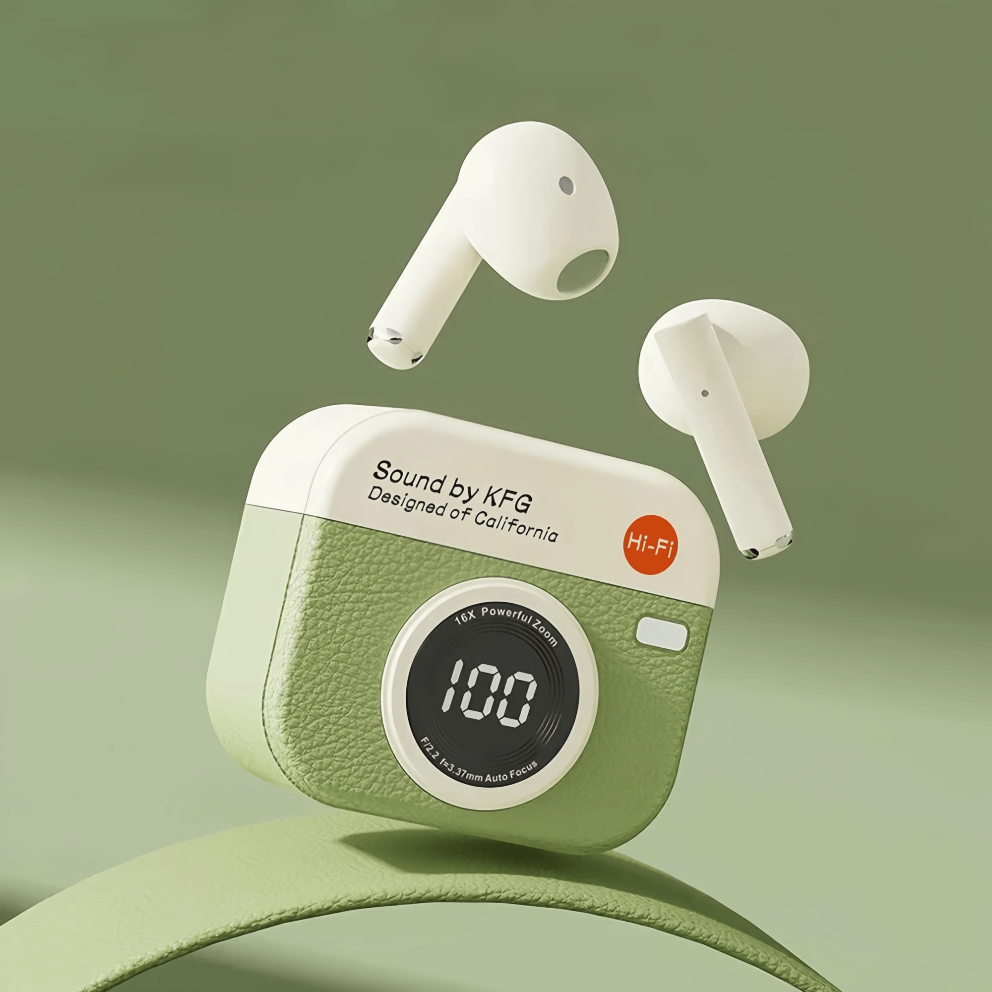 НаушникиWireless Bluetooth TWS, спортивные, белые, 36 ч работы, влагозащита