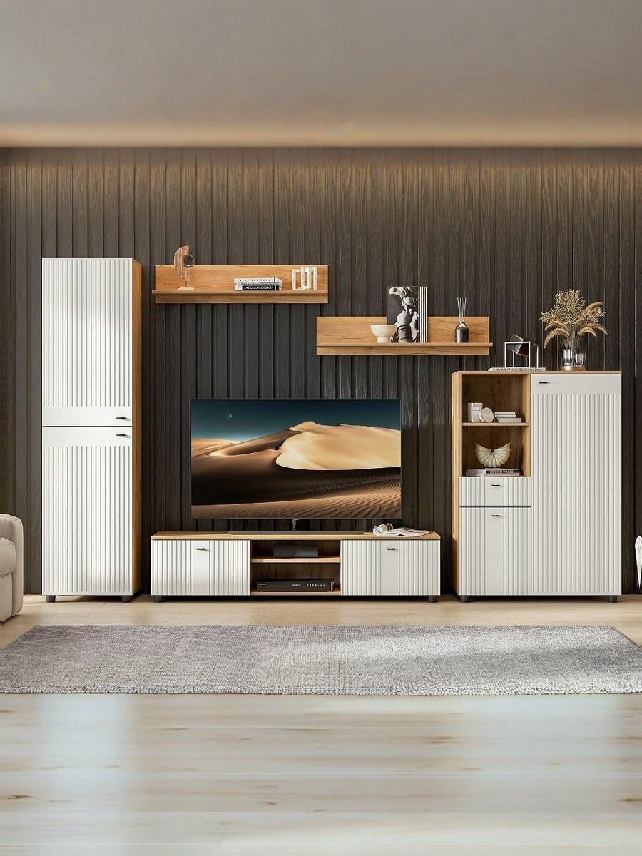 Гостиная 3 метра, МЛ-2 белая