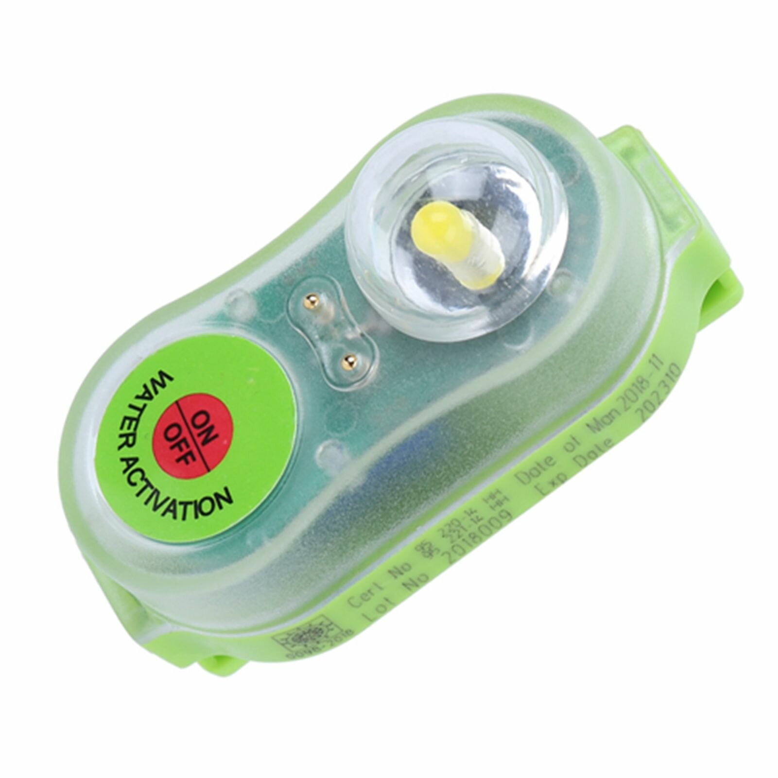 Фонарь для спасательного жилета светодиодный литиевый JHYD I для морской воды, самосветящийся спасательный фонарь, привлекающий внимание (голубой)