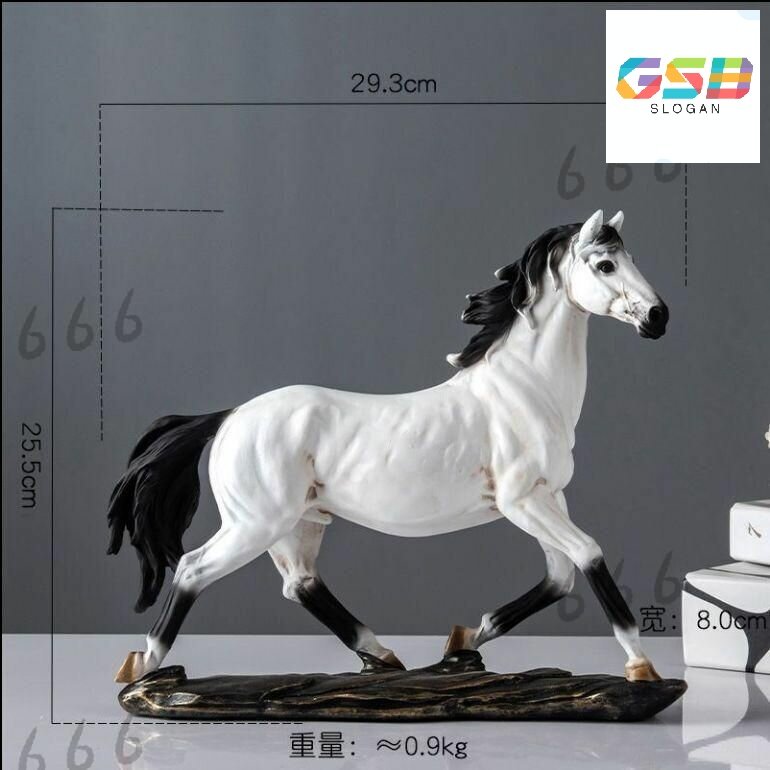 Статуэтка "Фигурка лошади", смола, акрил, бежевый, бюст, световые и звуковые эффекты