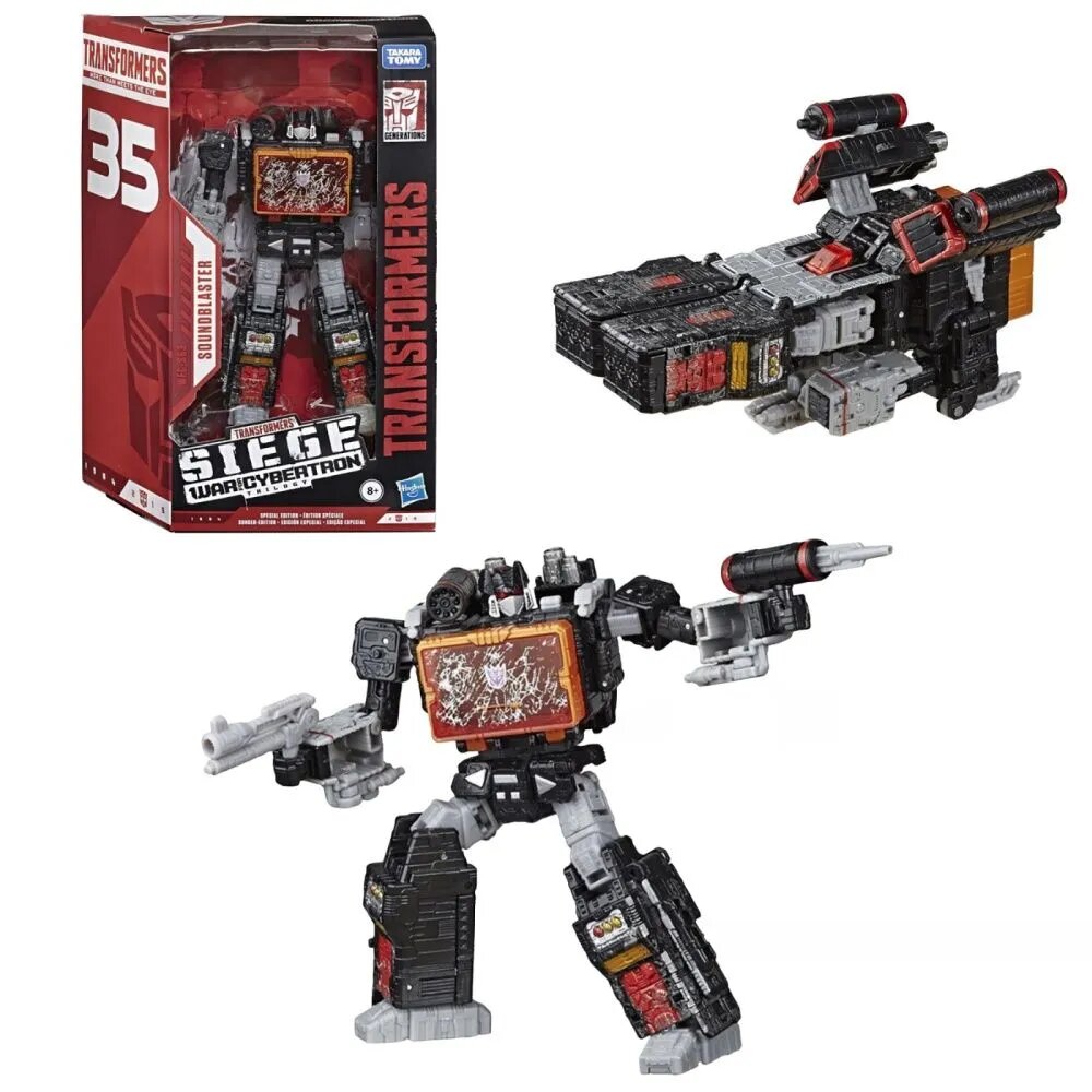 Трансформеры Hasbro Игрушка Transformers Siege War For Cybertron Trilogy 35th Anniversary WFC-S63 Soundblaster 18cm