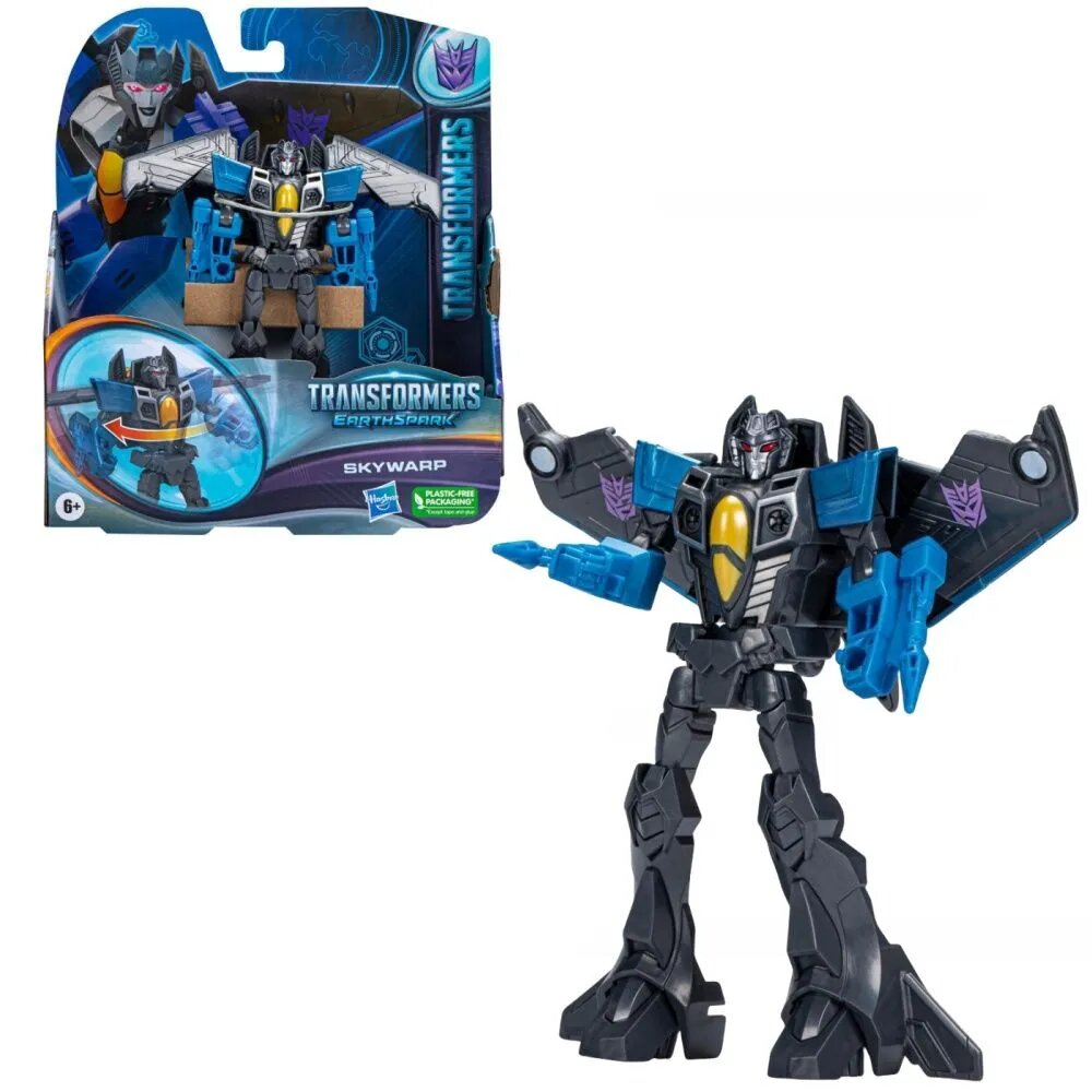 Трансформеры Hasbro Игрушка Transformers Toys EarthSpark Warrior Class Skywarp Action Figure