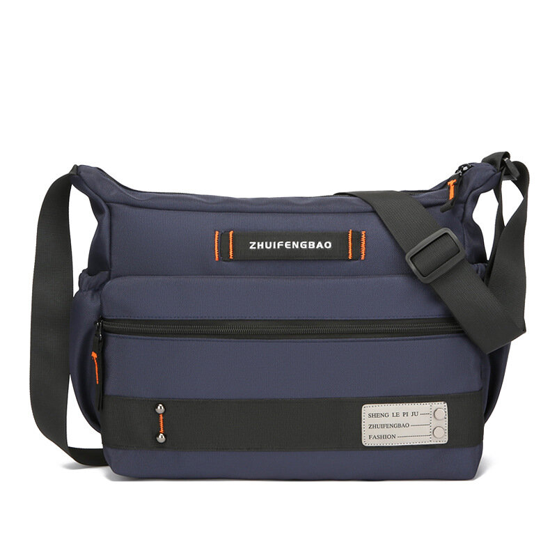Sac messager Oxford grande capacité pour homme – непроницаемый многослойный бандуль, легкий и практичный чехол для дел, путешествий, ежедневных перемещений, с современным дизайном.