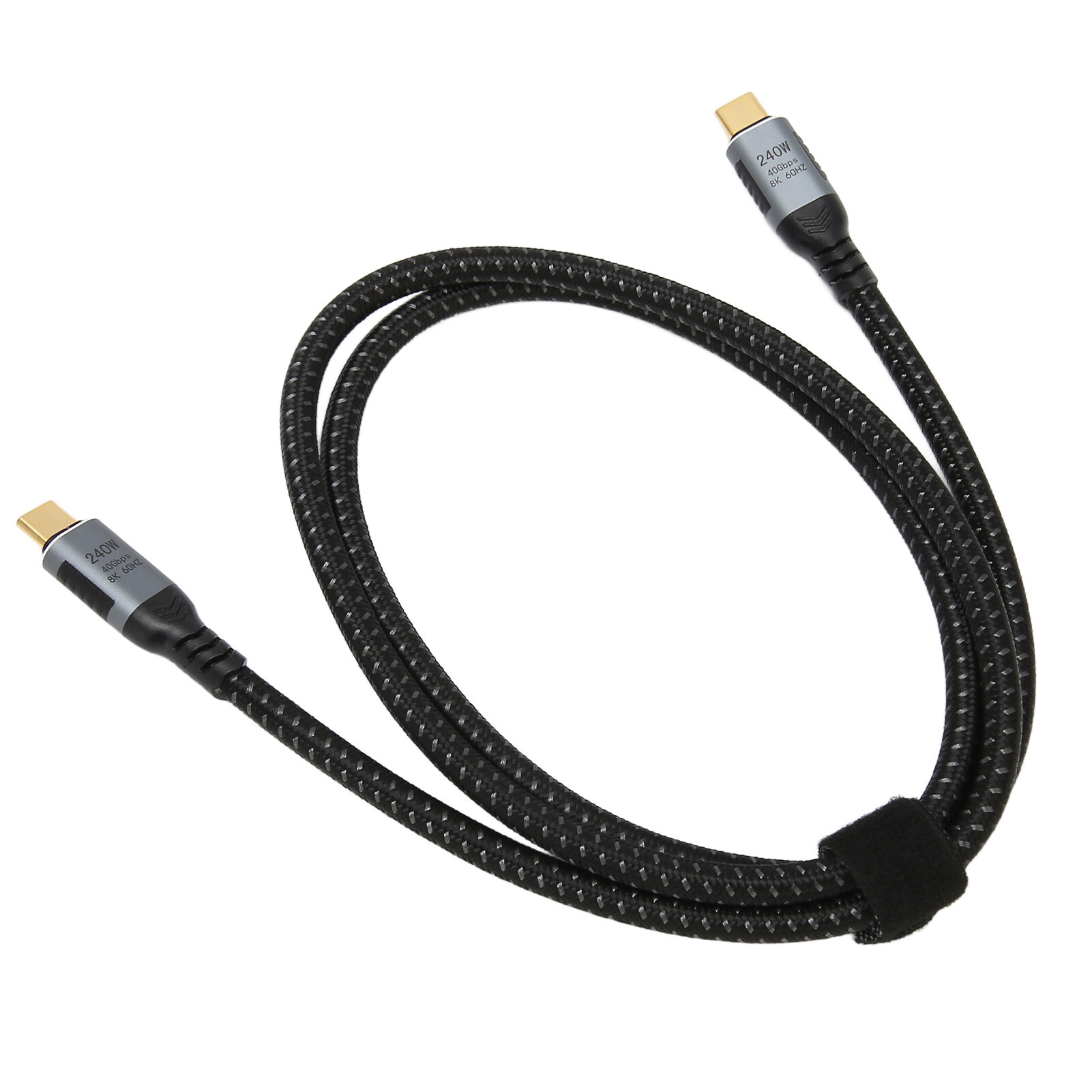 USB 4.0 Gen 3 Data Cable 40Gbps Transfer 240W Charging Support 8K 60hz Display Type C to Type C Cord for Laptop Tablet 20cm / 7.9in