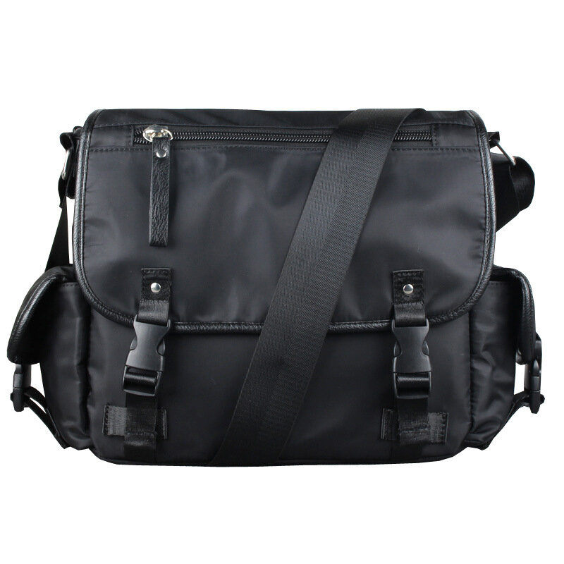 Sac messager Oxford для мужчин, расстегнутая сумка-бандульер с регулируемой повязкой, сумка-повязка для студентов, ежедневных трудов и перемещений, дизайн нескольких сумочек с застежкой-буклькой