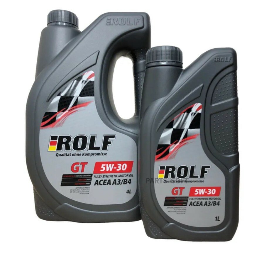ROLF GT SAE 5W-30 ACEA A3/B4 4л Акция 4+1, 322627 от официального дистрибьютора, ROLF, артикул 322627