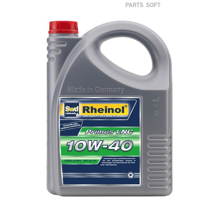 SWD Rheinol Primus LNC 10W40 (4л) от официального дистрибьютора, SWD RHEINOL, артикул 31220485