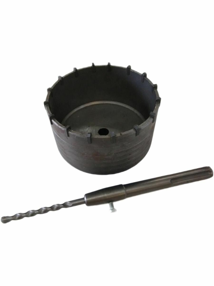 Сверлильная коронка Интерскол, для бетона, газобетона и кирпичной кладки, SDS-max, диаметр 150 мм