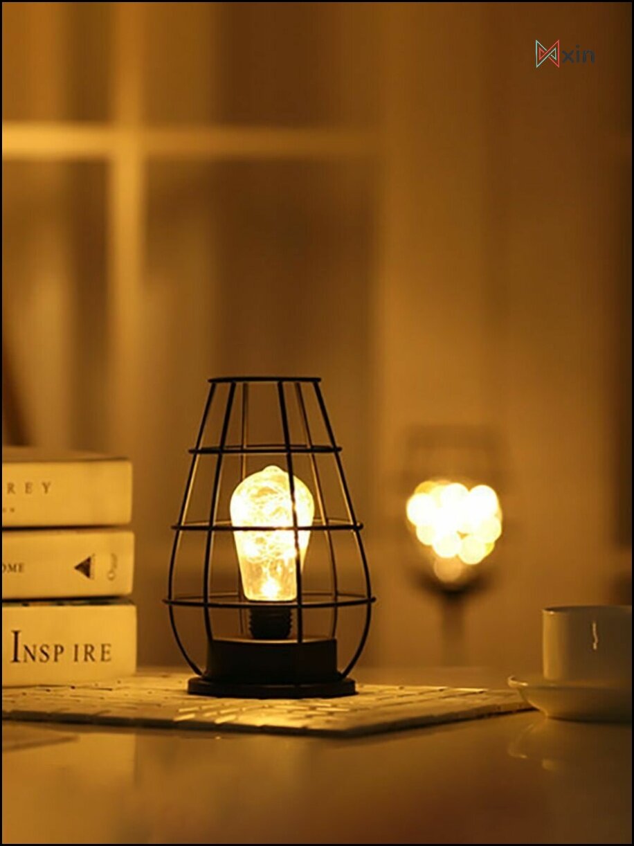 Лампа настольная "Северная железная", LED, теплый свет, металл, 3W — фото 1