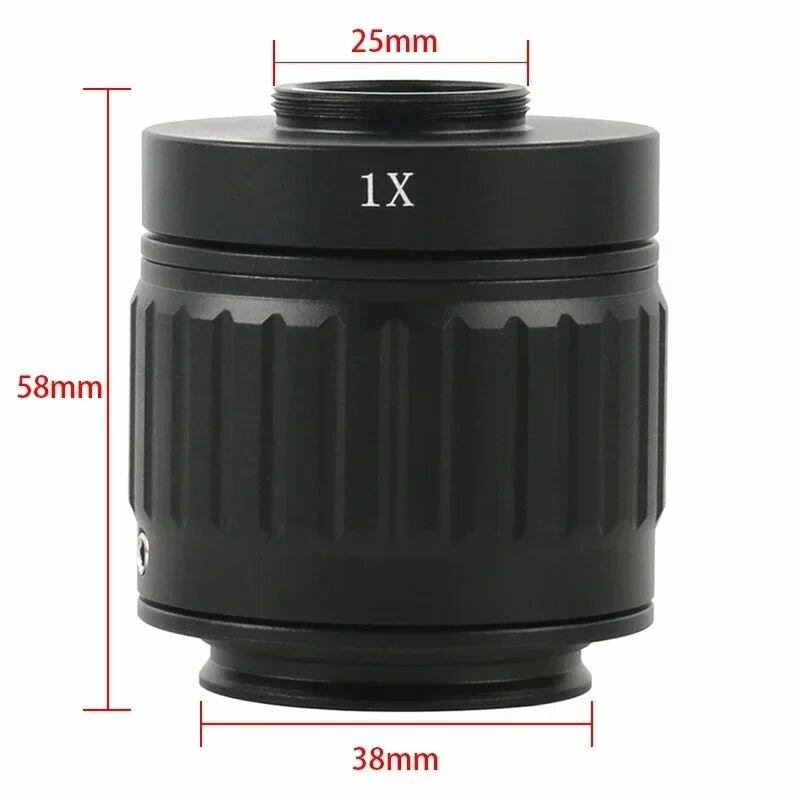 Адаптер C Mount для тринокулярного микроскопа 0.35X 0.5X 1X CTV 38MM интерфейс камеры микроскопа