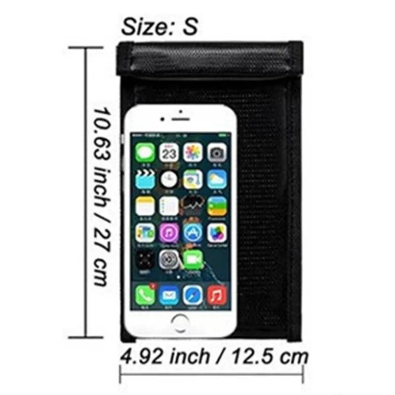 Кожаный защитный чехол от слежения 12.5x27cm