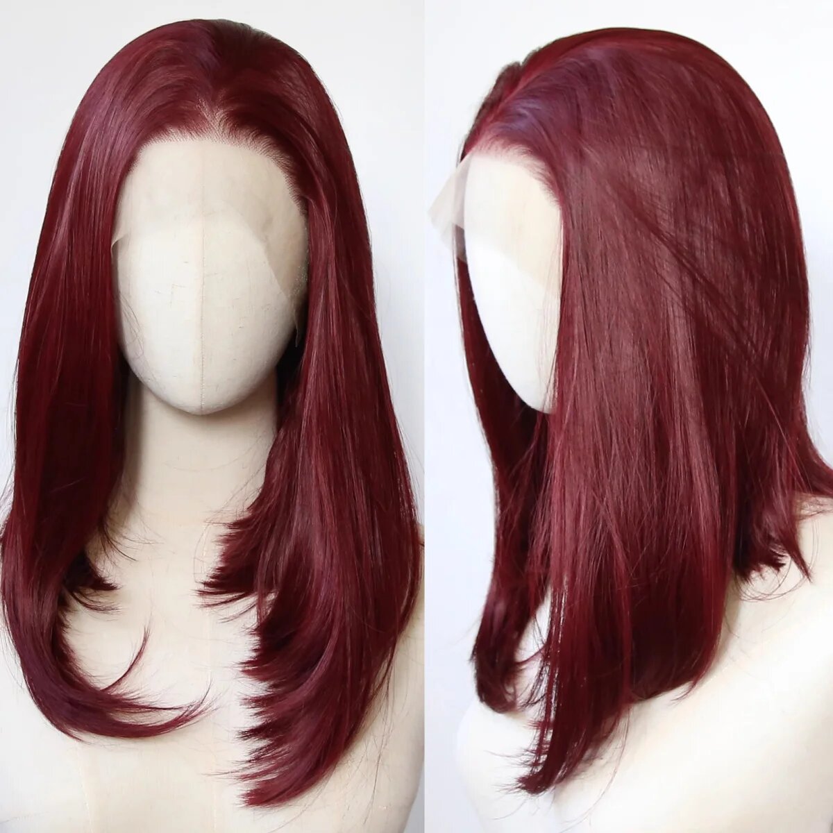 Синтетический парик Ashely 14 дюймов черный SNQP burgundy