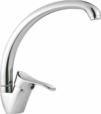 Смеситель для кухни Ledeme L5914 с поворотным изливом, хром, глянцевый, однорычажный, латунный, с керамическим картриджем