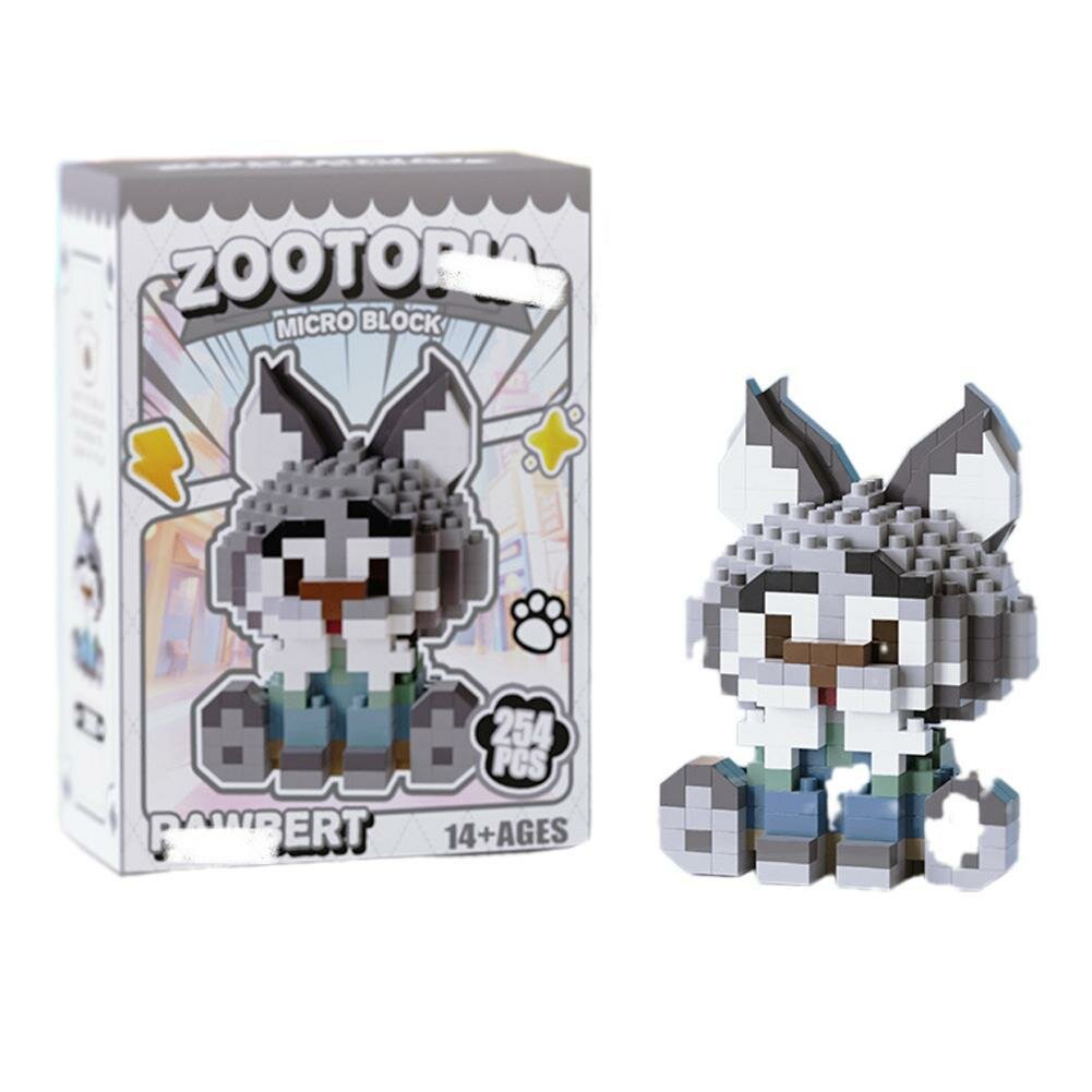 Zootopia 3D конструктор, мини - блоки, 3Д модель Дисней, Детские развивающие игрушки