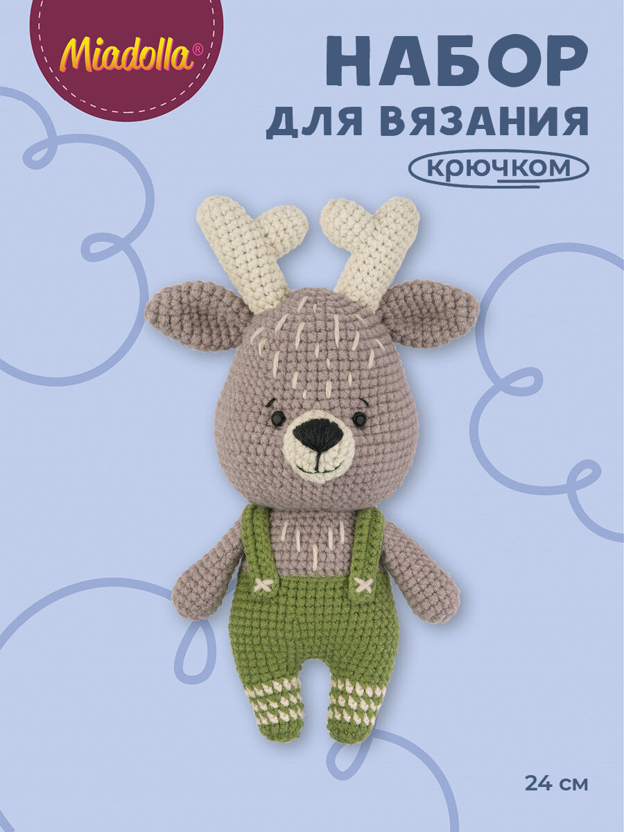 Набор для вязания крючком игрушки "Miadolla" AMG-0120 Волшебный олень