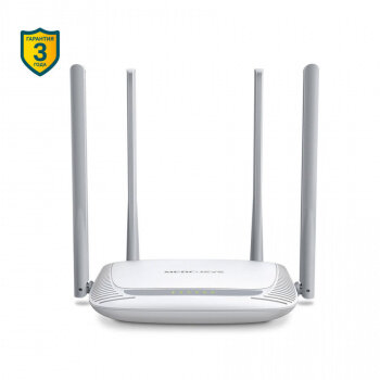 Роутер беспроводной Mercusys N300 10/100BASE-TX белый, портов LAN 3 (MW325R)
