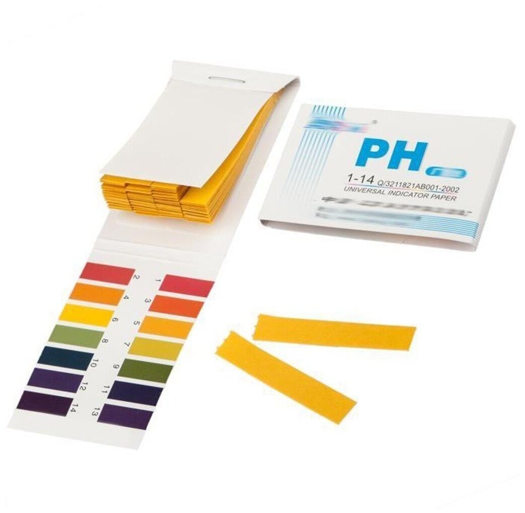 Лакмусовая бумага (pH тест) 80+80 полосок от 1 до 14 pH 2шт