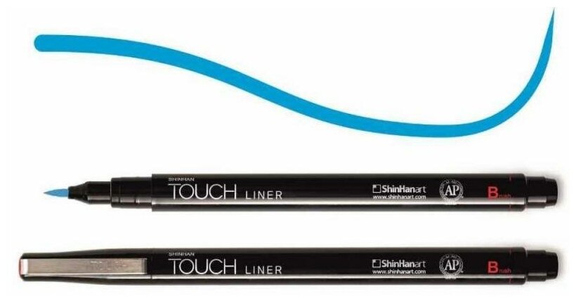 ShinHan Korea Ручка кисточка "Touch Brush" синий
