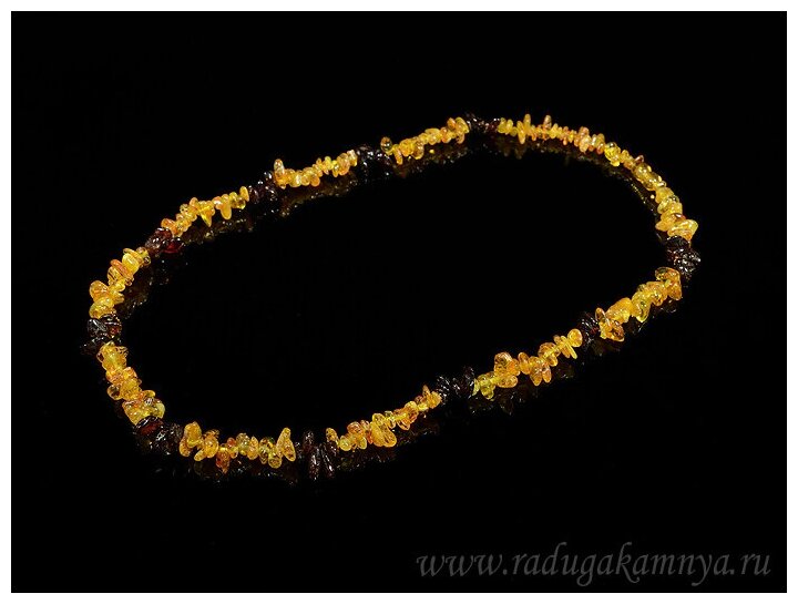 Бусы, янтарь