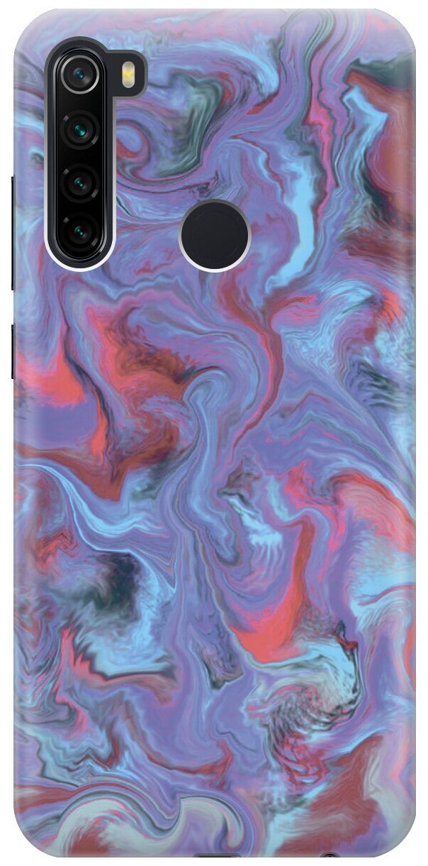 Силиконовый чехол Синяя абстракция на Xiaomi Redmi Note 8T / Сяоми Редми Ноут 8Т