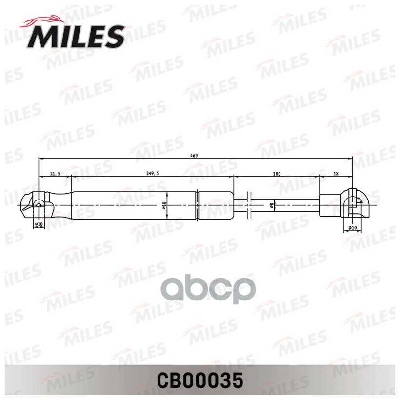 Упор газовый кр багажника VOLVO XC90 02 Miles арт. cb00035