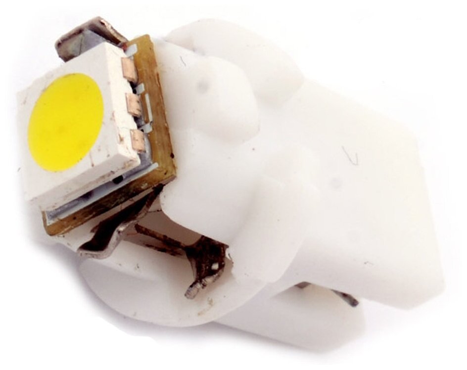 Светодиодная автомобильная лампа T5 - B8.3D - 1 SMD 5050 (1 шт-лампа.) используются для подсветки приборной панели автомобиля.