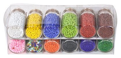 Набор бисера для рукоделия "Zlatka" SGB №3 ассорти мат. крашенный с блеском