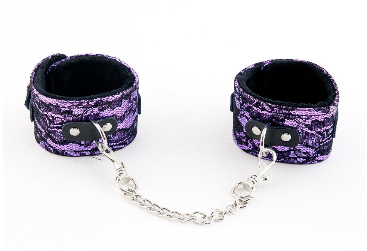 Кружевные поножи TOYFA Marcus, пурпурный, 46 см Toyfa Кружевные поножи TOYFA Marcus, пурпурный, 46 см