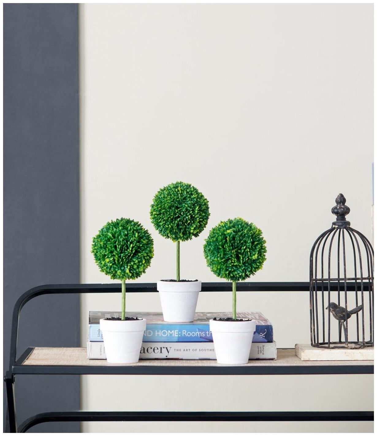 29283 Растения декоративные Самшит, набор 3 предмета 28х10х24см, Glasar