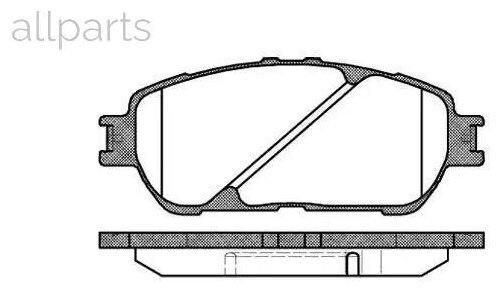 ROAD HOUSE 289800 Колодки торм. дисковые ES (F1 F2)