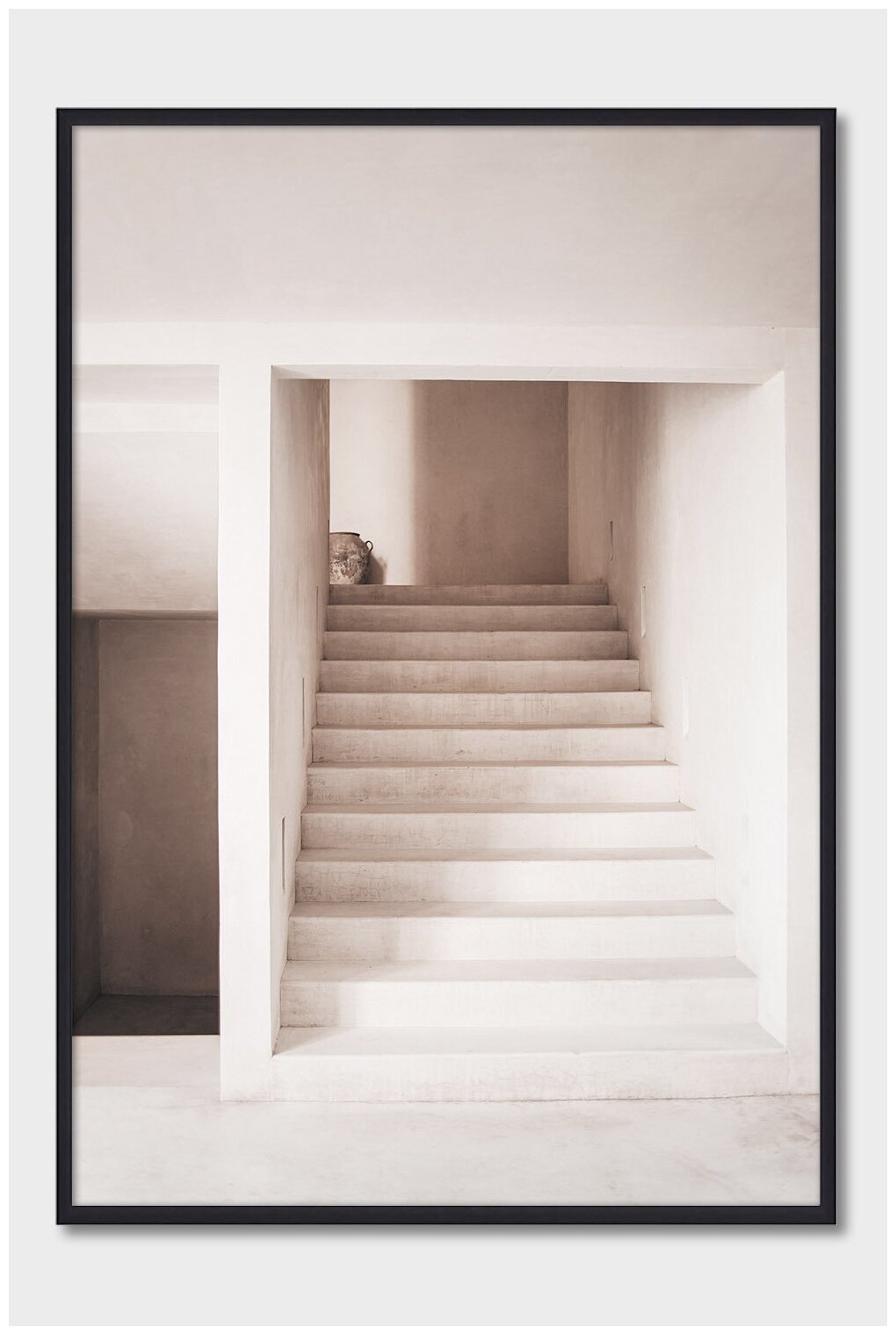 Постер на стену для интерьера Postermarkt Лестница, в черной рамке 30х40 см