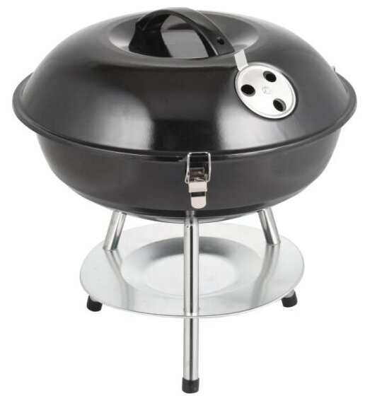Переносной угольный гриль Ecos CHG-014B, с крышкой, 35*35см