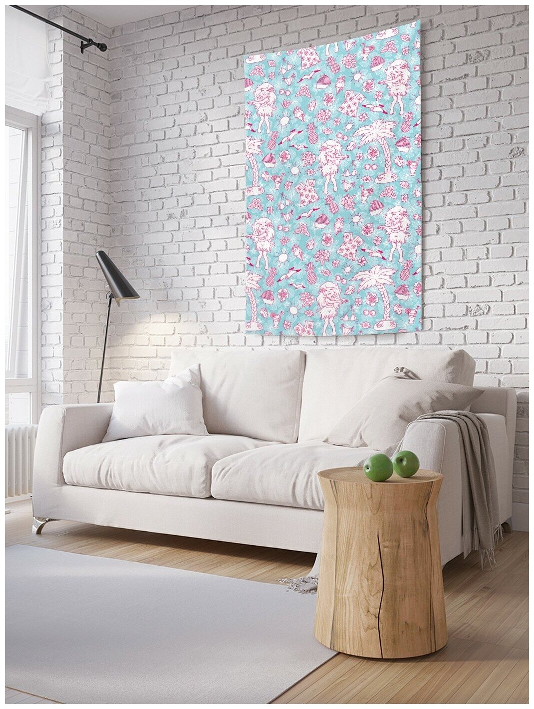 Фотопанно на стену тканевый вертикальный"Маями бич", 150х200 см, JoyArty, серия Отпуск