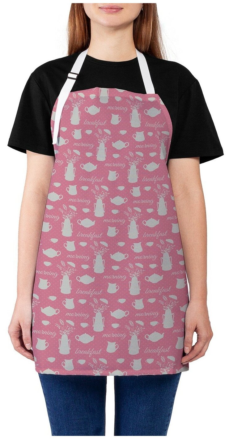 Фартук для кухни тканевый "Утренний завтрак" / водоотталкивающий, универсальный размер , JoyArty