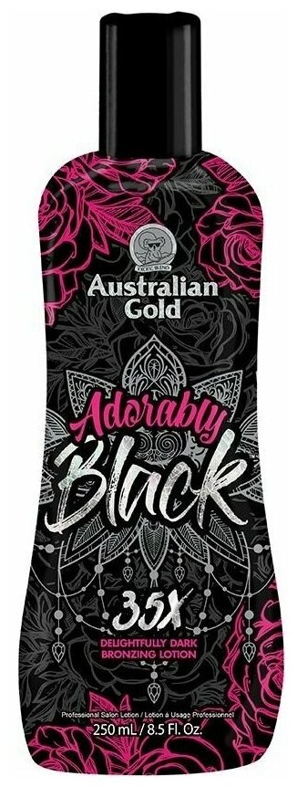 Крем для загара Australian Gold Adorably Black 35x Вronzer (250 мл) 35 комплексных бронзаторов повышенной стойкости