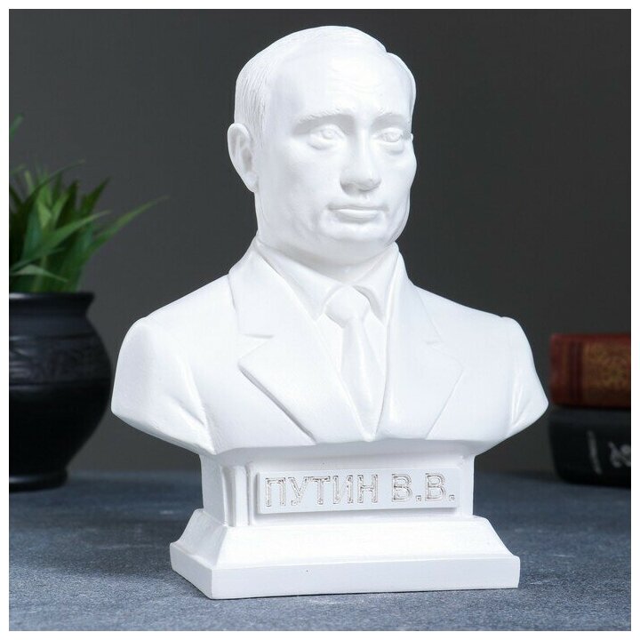 Бюст Путин белый 19см
