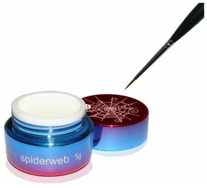 Gellaktik Гель-краска паутинка SPIDERWEB №1 белая 5 гр