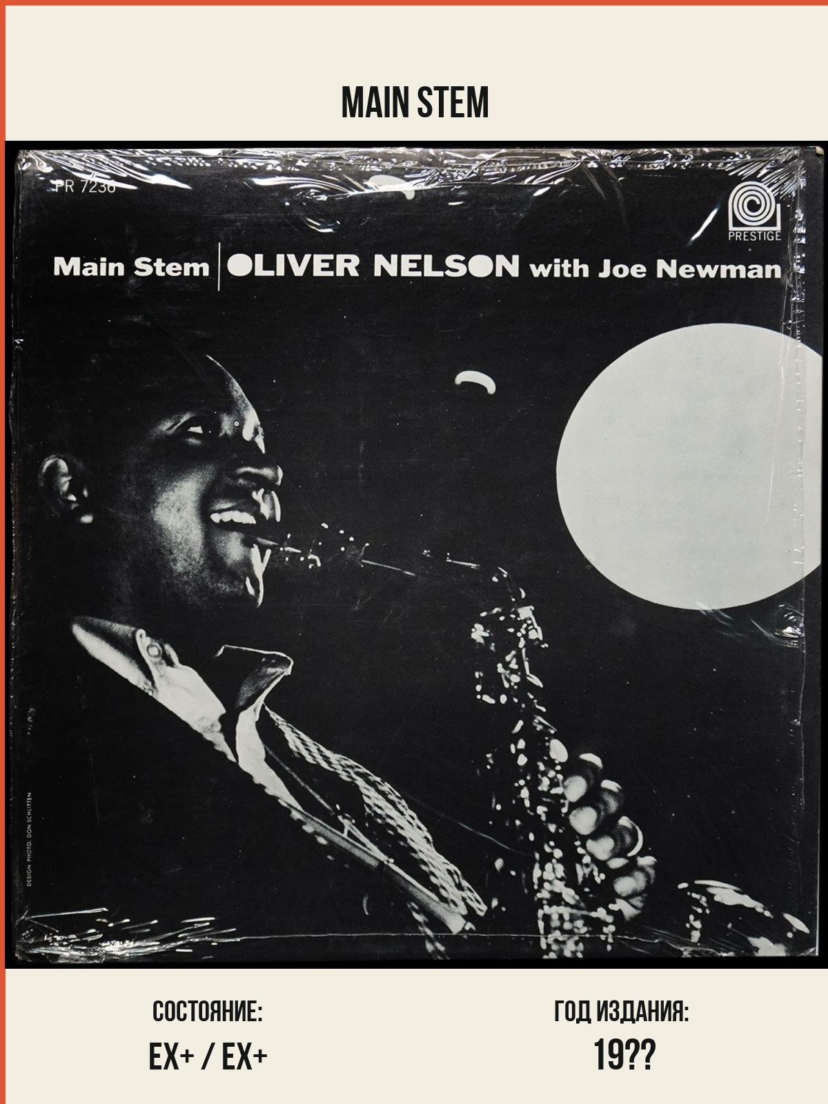 Виниловая пластинка Prestige Oliver Nelson – Main Stem