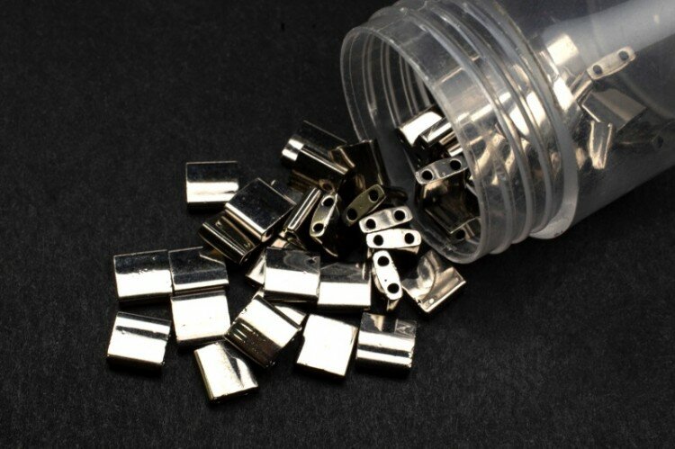 Бисер японский MIYUKI TILA #0190 никель, 5 грамм