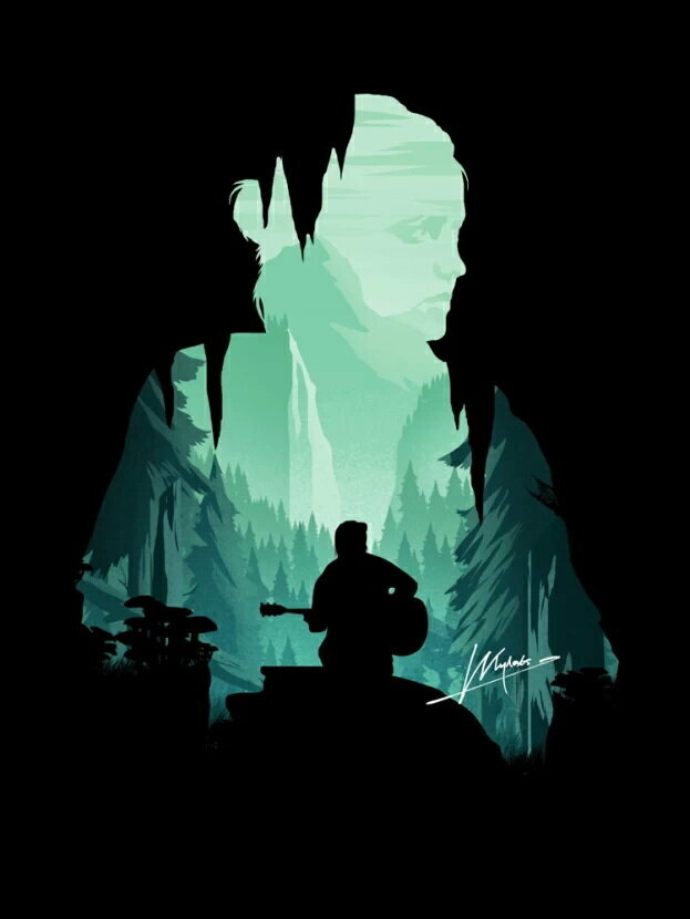 Плакат, постер The Last of Us-Part 2 на холсте, размер 42х60см