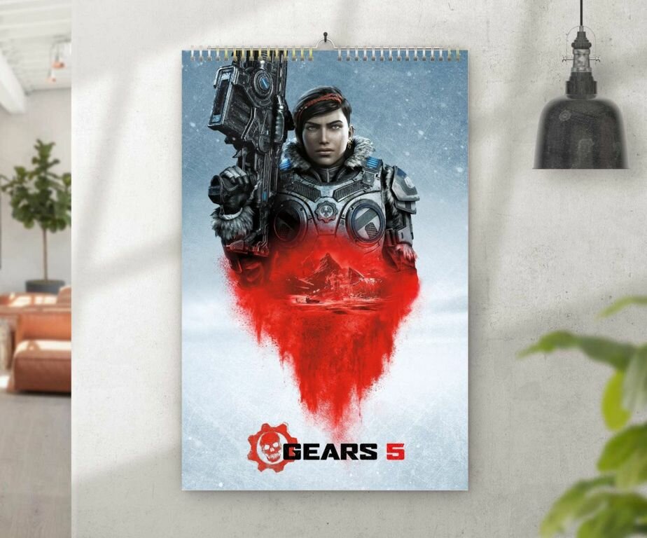 Перекидной календарь Gears 5, Геарс 5 №25, А3