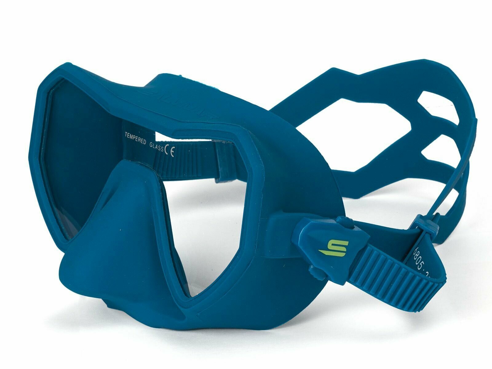 Подводная маска для плавания, снорклинга или подводной охоты ярко голубая Salvimar NEO
