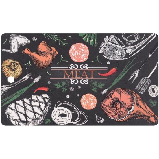 Разделочная доска "Мясное меню" Мультидом , 29х17см