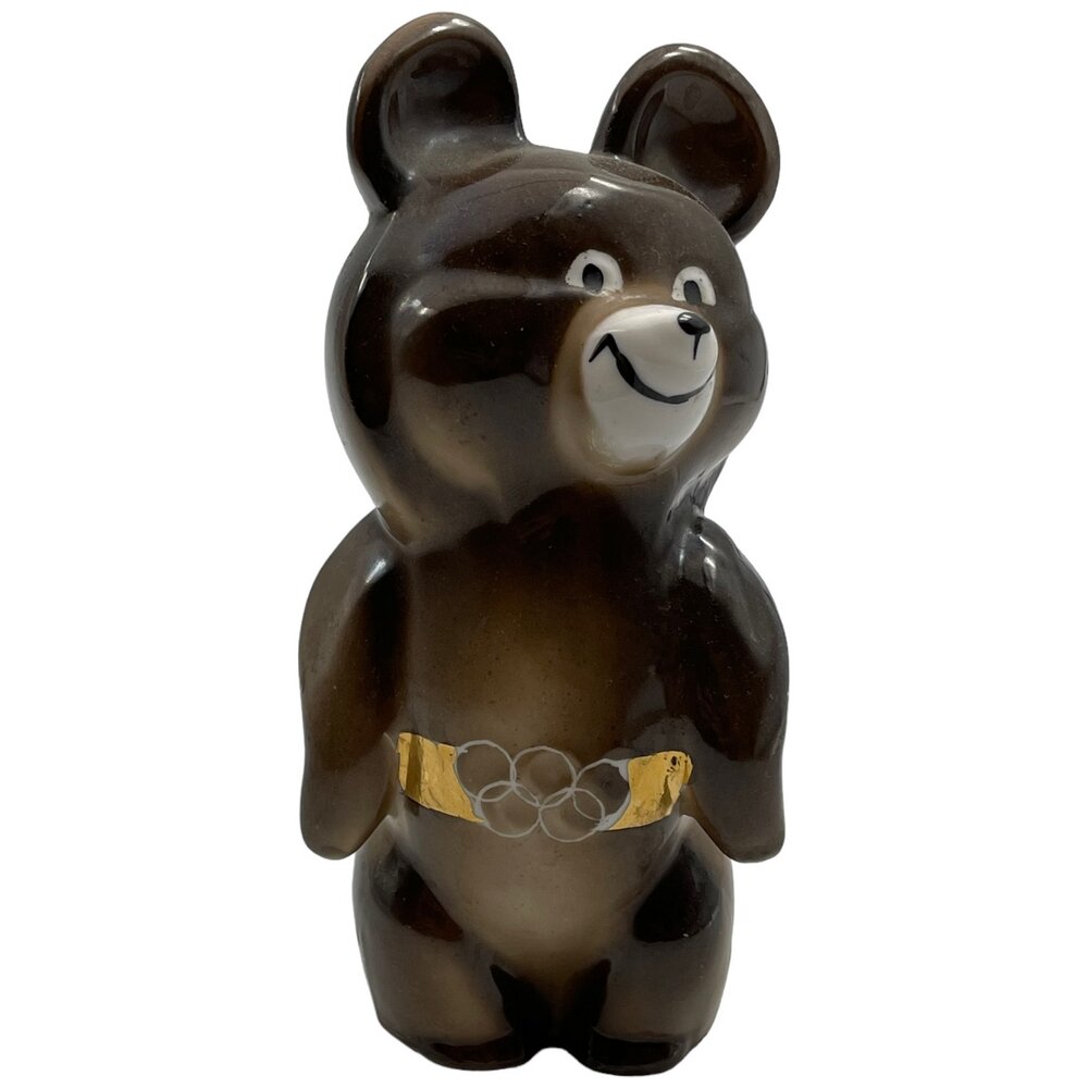 Фарфоровая статуэтка "Олимпийский Мишка", 1978-1982 гг, Дулево, СССР (4)