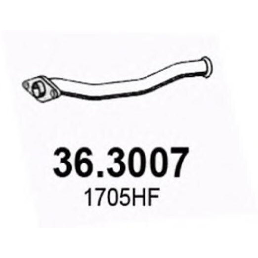 Труба выхлопного газа, ASSO 36.3007 (1 шт.)