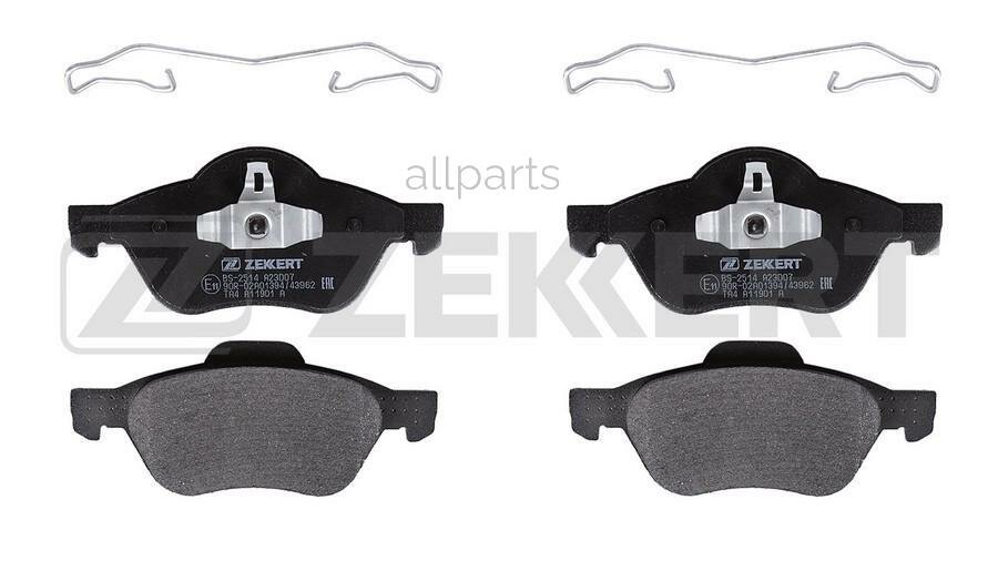 ZEKKERT BS-2514 Колодки торм. диск. передн. Renault Clio III 06- Megane II 03- Grand Scenic II 06- Scenic II 03-
