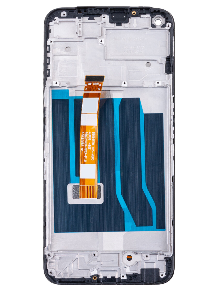 Дисплей для Realme Narzo 50 4G (RMX3286) модуль с рамкой и тачскрином (черный) (HQ)